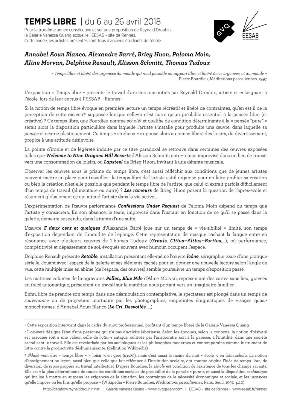 Temps Libre – DataFlow